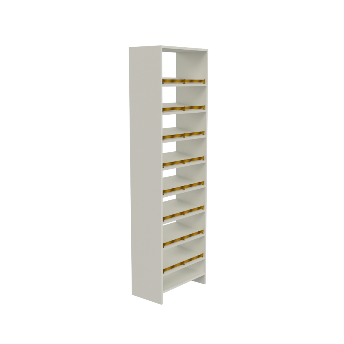 PAC Angled Shoe Shelf with Fences – Phill Anton Consulting